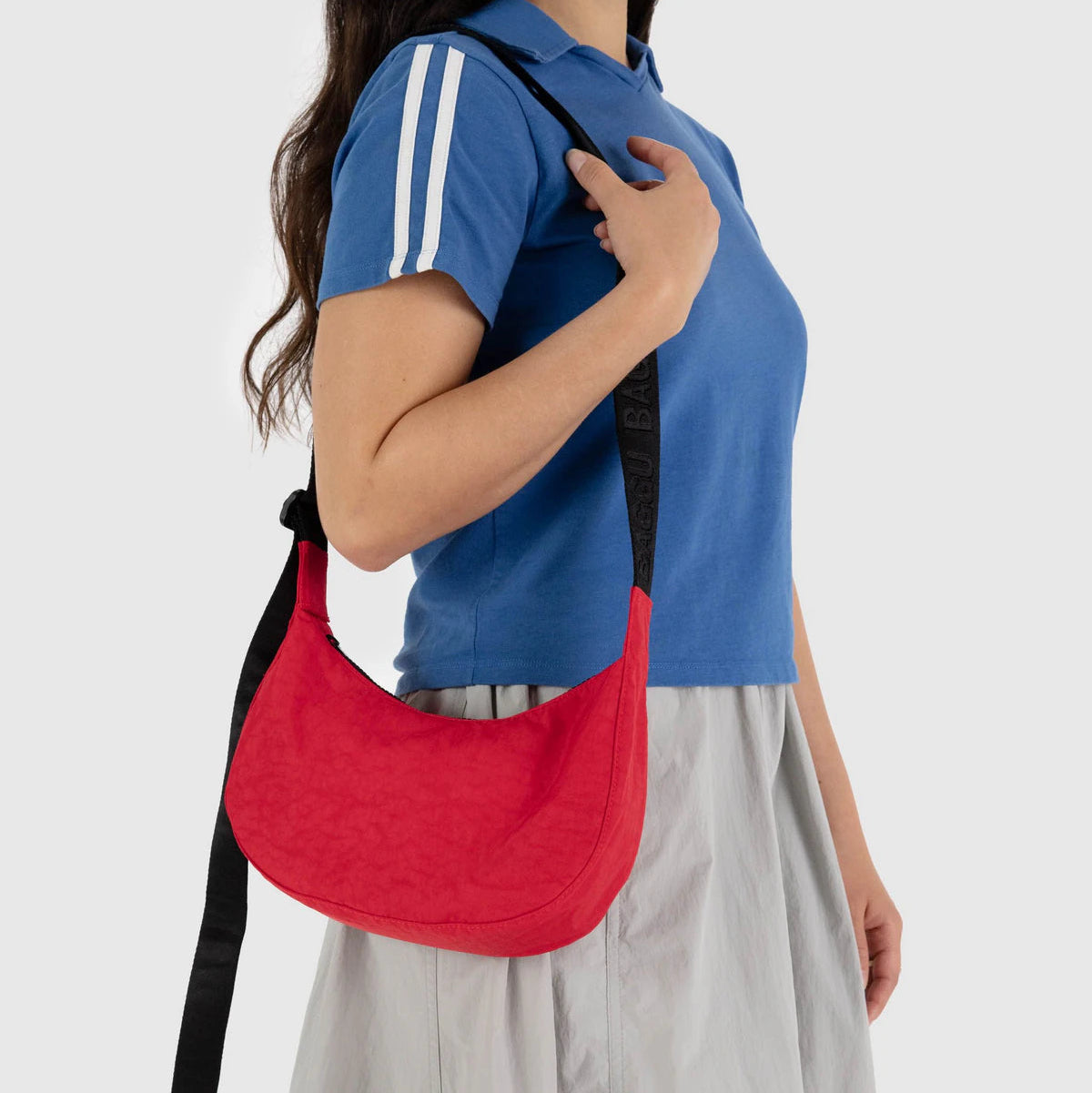 Small Nylon Crescent Bag - Candy Apple – The Longship