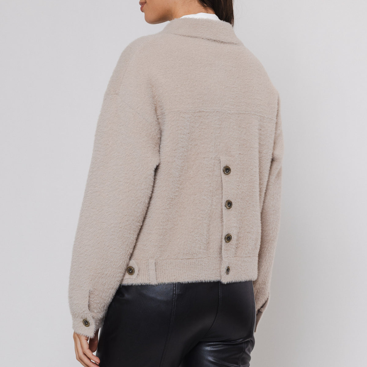 Bubbly Boxy Jacket - Stone – The Longship