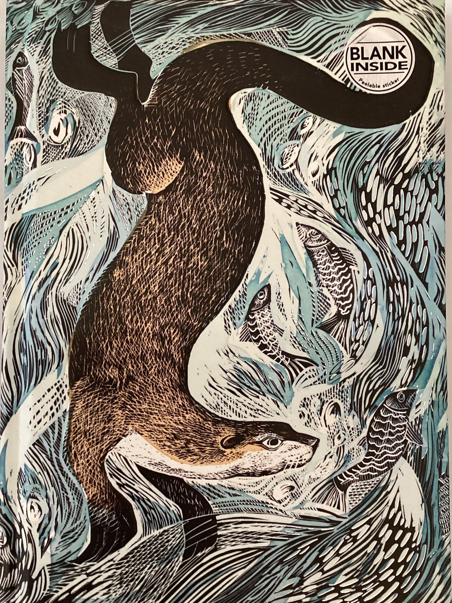 Foiled Blank Journal - Angela Harding: Fishing Otters & The Longship